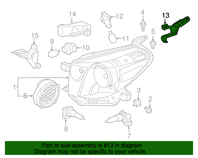 81194-74010 - Repair Bracket - 2012-2015 Scion iQ | Lithia Toyota Parts