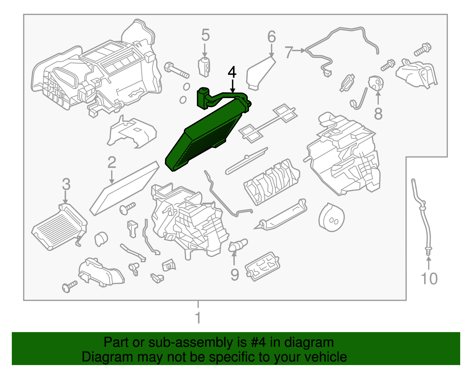 2013-2021 Nissan LEAF Evaporator Core 27280-3NF0A | Ziegler Nissan of ...