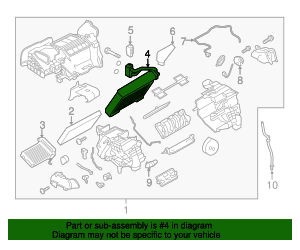 2013-2022 Nissan LEAF Evaporator Core 27280-3NF0A | OEM Parts Online