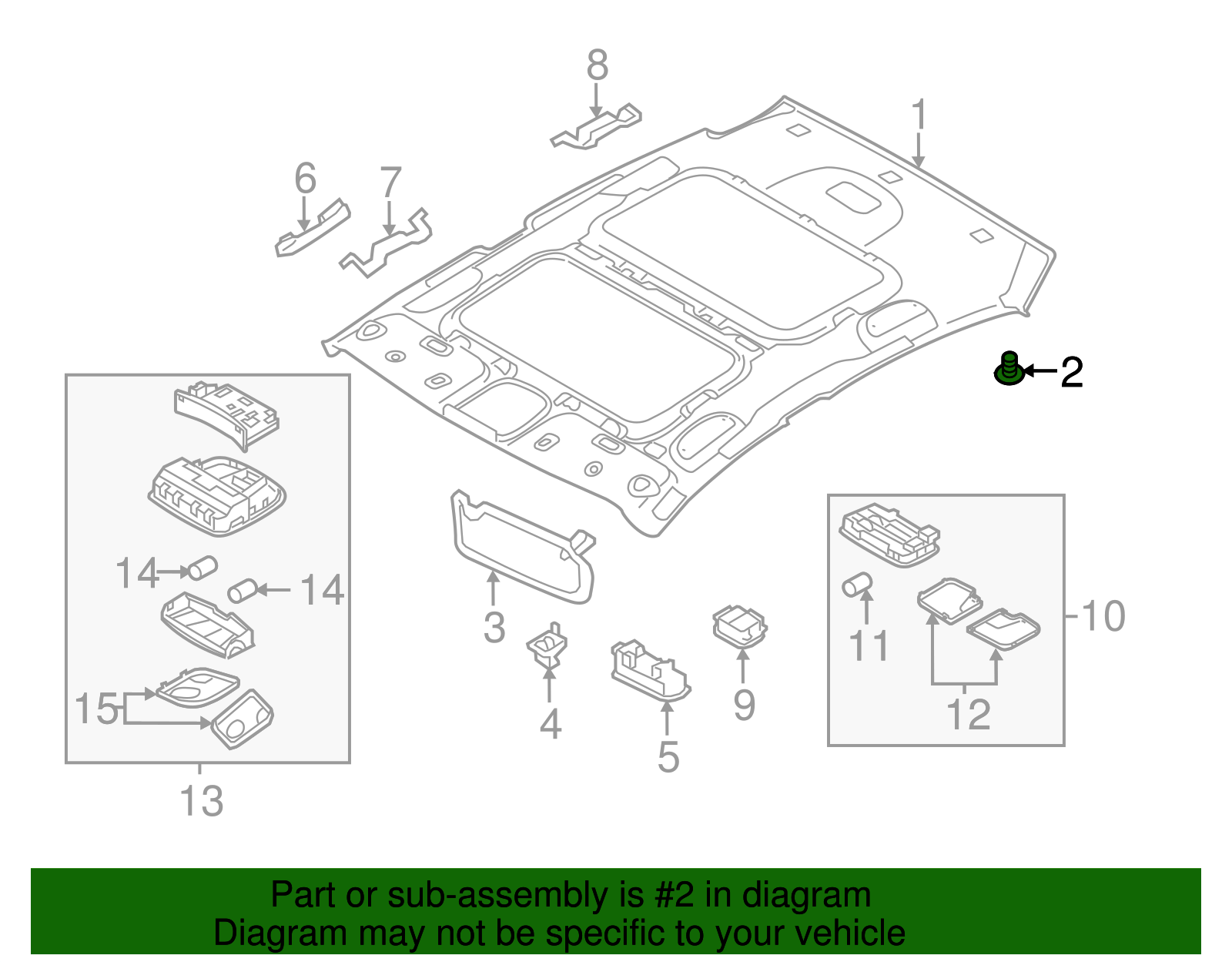 85744-2T000 - Headliner Clip 2011-2016 Kia Optima | Kia.Parts Store