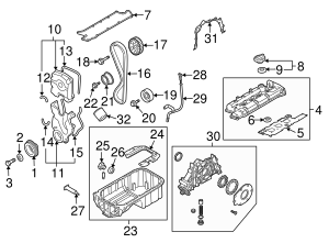 21310-23002 - Oil Pump 2004-2010 Kia | Kia.Parts Store