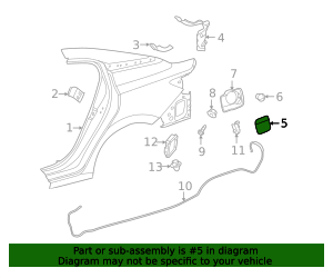 78832-6LB0H - Fuel Door - 2020-2025 Nissan Sentra | Nissan OEM Parts Direct