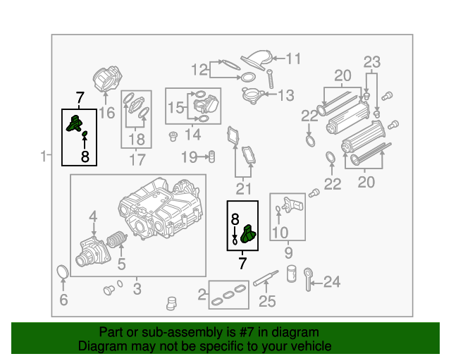 2009-2017 Audi Pressure Sensor 038-906-051-J | Genuine Audi Parts