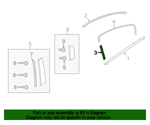 2014-2017 Mazda 6 Black Out Tape GHP9-50-8V2-00 | Florida Mazda Parts