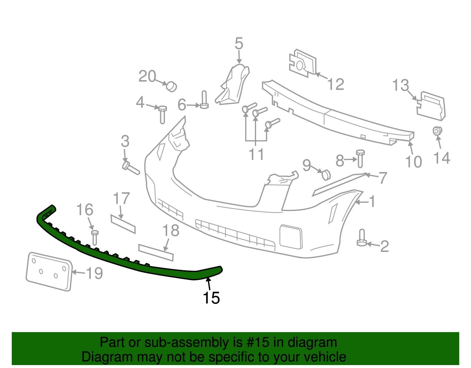 25716142 - OEM GM Air Deflector | GMPartsCenter.net | GM Parts Center
