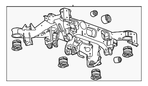 2017-2019 Cadillac ATS Rear Suspension Cradle 84137716 | GMPartsDirect.com