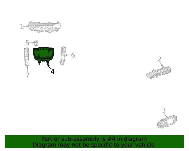2021-2023 Mercedes-Benz Infotainment Display Control Switch 238-900-41 ...
