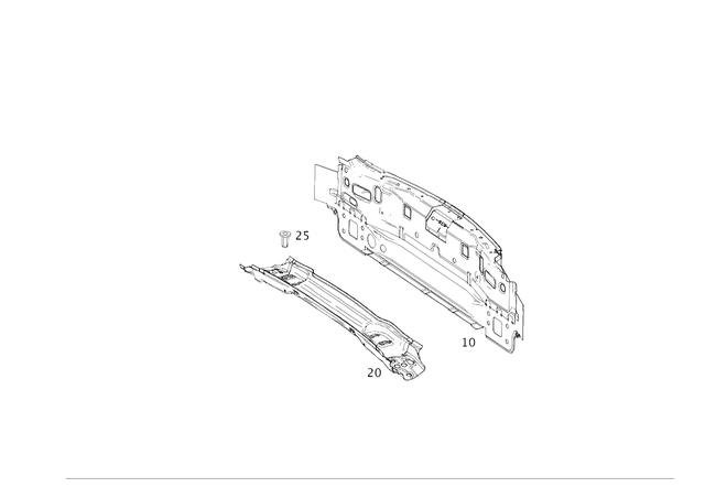 205-640-43-00 - Rear-End Center Section 2017-2023 Mercedes-Benz ...