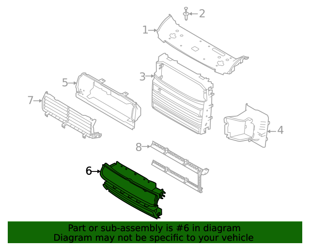 2020-2023 Land Rover Air Deflector LR130024 | OEM Parts Online