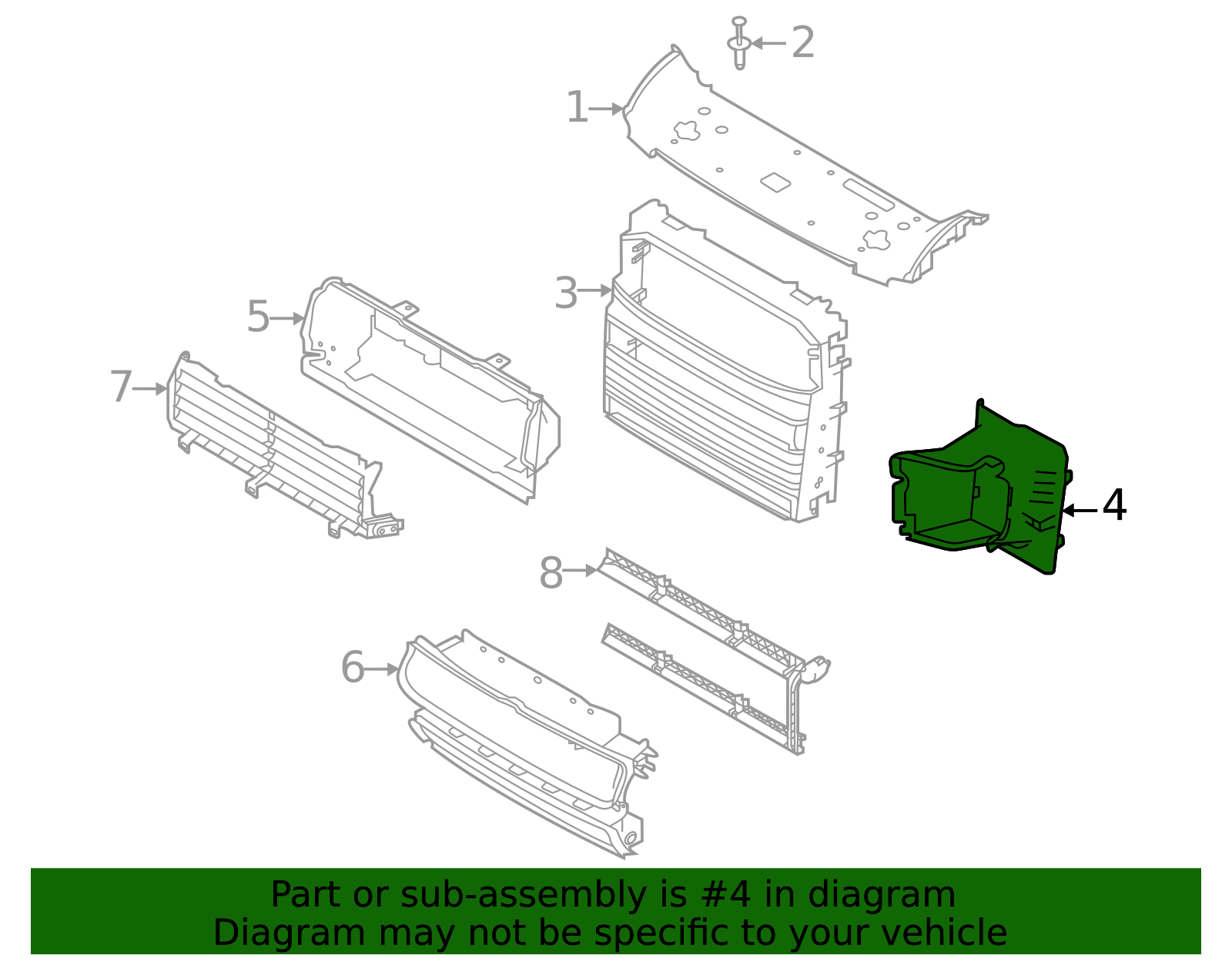 523123570 - Air Deflector 2020-2023 Land Rover | Land Leaping Genuine ...