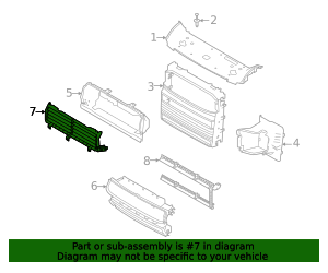 LR129985 - Upper Shutter 2020-2023 Land Rover | AutoNationParts.com