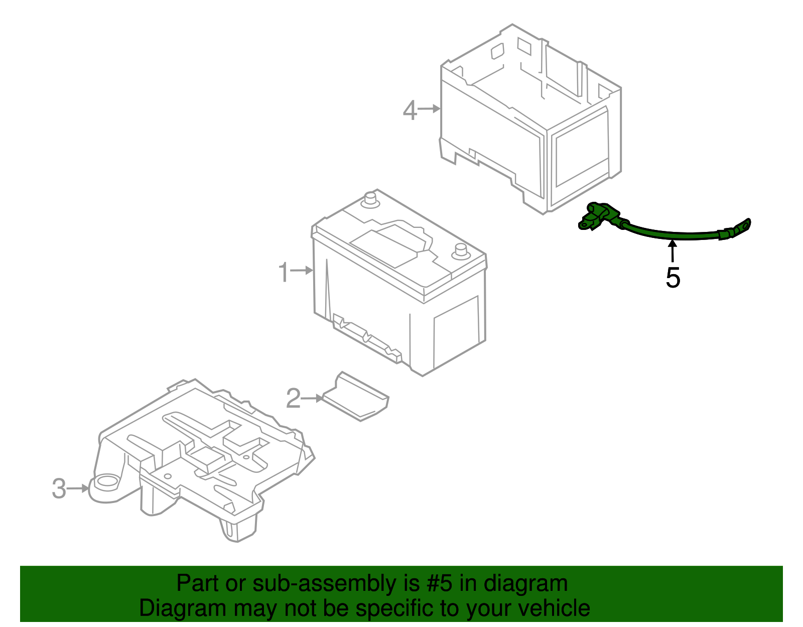 37180-2S010 - Battery Cable 2010-2011 Hyundai Tucson | AutoNation Parts