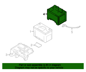 37112-2S100 - Battery Cover 2010-2015 Hyundai Tucson | AutoNationParts.com