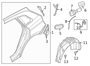 80A-809-649-A-STL - Quarter Panel Extension 2018-2024 Audi ...