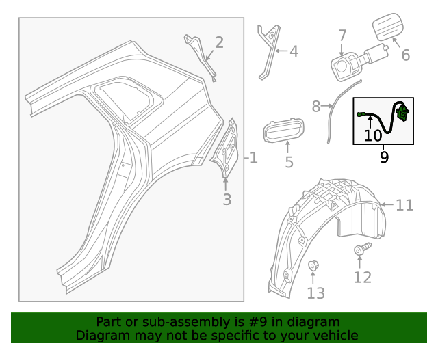 2020 Audi Release Solenoid 80A-862-153-A | Audi OEM Parts