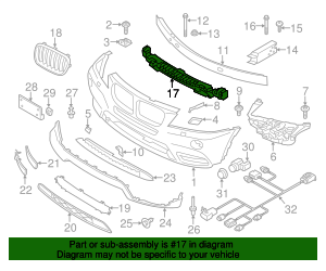 51647210496 - 2011 BMW X3 Absorber (51-64-7-210-496) | BMW of South ...