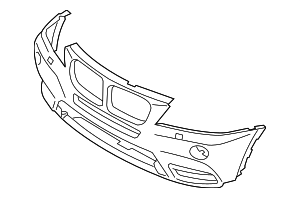 51117210451 - 2011-2014 BMW X3 Bumper Cover (51-11-7-210-451) | BMW of ...