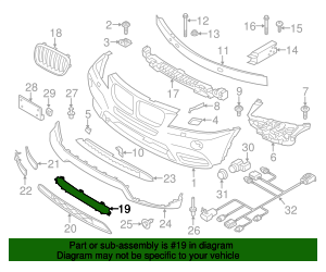 Genuine BMW 51-11-8-048-096 | Center Grille | FREE Shipping on Most ...