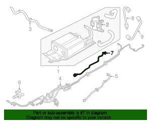 2011-2015 Ford Vapor Hose BT4Z-9324-C | TascaParts.com
