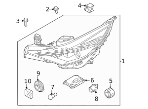 92101-AA260 - Headlight Assembly 2021-2023 Hyundai Elantra | AutoNation ...