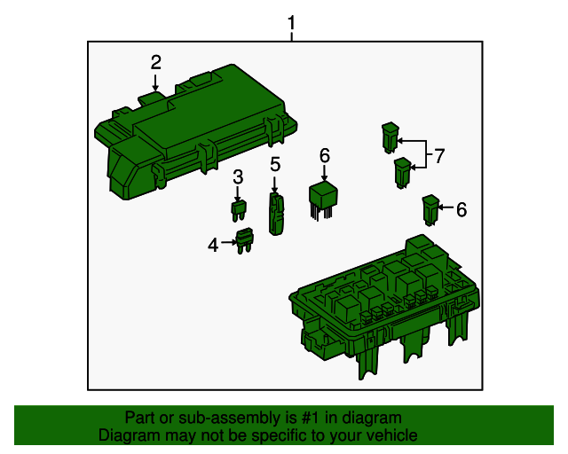 2005-2008 GM Accessory Wiring Junction Block 25906446 GM ...