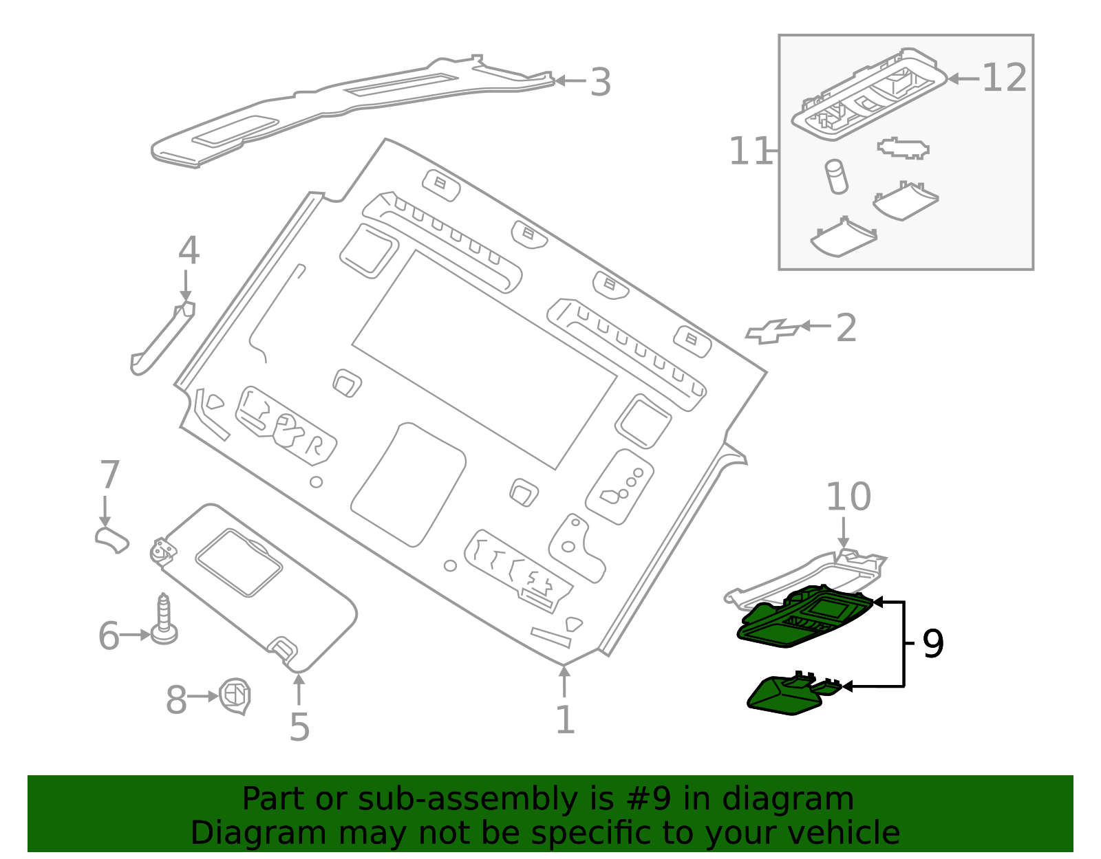 2022-2024 Nissan Map Lamp Assembly 26430-9FA5C | Ziegler Nissan of ...