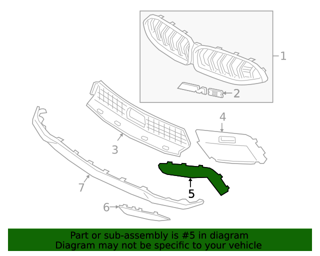 51118077578 - 2020-2024 BMW Opening Trim (51-11-8-077-578) | BMW of ...