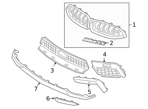 51118077578 - 2020-2023 BMW M8 Gran Coupe Opening Trim (51-11-8-077-578 ...