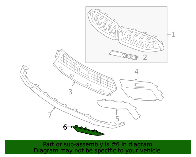2020-2024 BMW M8 Gran Coupe Cover 51-11-8-074-890 | OEM Vehicle Parts
