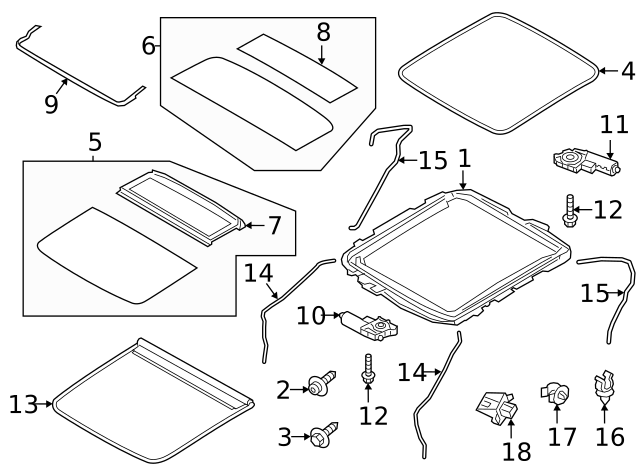 2019-2020 Volvo S60 Sunroof Glass Seal 31675514 | TascaParts.com
