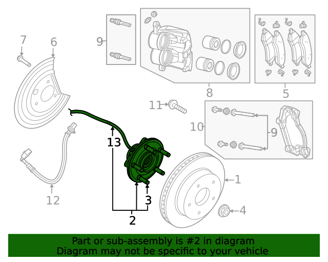 Hub/Brg 68237141ah | TascaParts.com