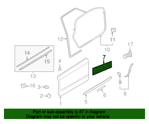 D-378-500-A2 - Sound Absorber 2005-2011 Audi | AutoNationParts.com