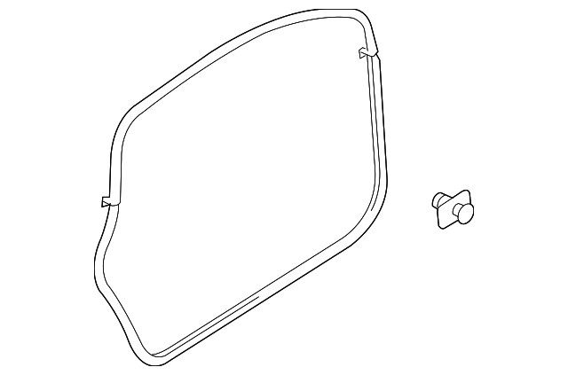 2002-2008 Audi Door Weather-Strip 8E0-837-911-M | Genuine Audi Parts