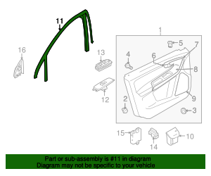 2010-2017 Volvo XC60 Frame Trim 31479776 | TascaParts.com
