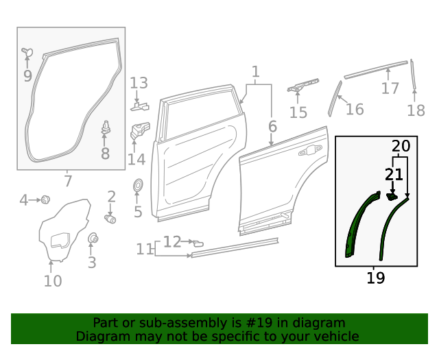 67858-0R020 - Protector - 2019-2021 Toyota | OEM Genuine Toyota Parts