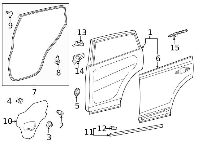 Protector 67857-0R050 | Toyota Parts Center