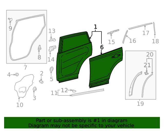 67003-0R121 - Door Shell 2021-2024 Toyota | Longo Toyota Parts