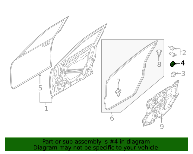 2016-2020 Toyota Door Shell Hole Cover 90118-WB047 | Toyota Parts Center