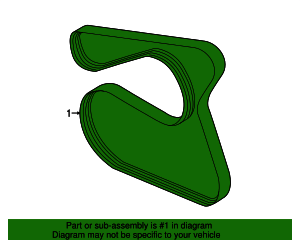 2017-2019 Ford Escape Serpentine Belt f1ez8620a | TascaParts.com