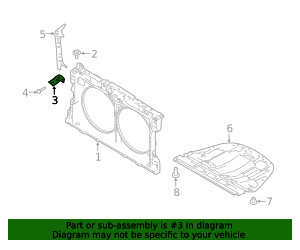 2019-2024 Nissan Altima Bumper Bracket 62240-6CA5A | Boro Nissan Parts