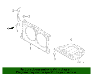 2016-2023 Nissan Altima Bumper Cover Bolt 08146-6252H | QuirkParts
