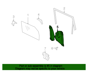 955-533-462-03 - Window Regulator 2003-2010 Porsche Cayenne ...