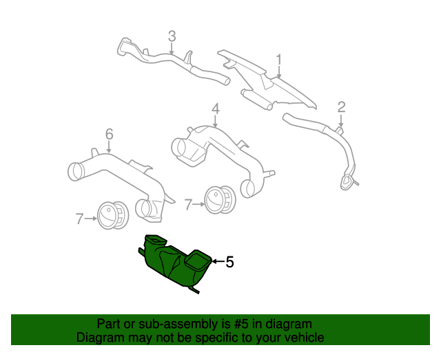 2011-2016 Ford Lower Duct BC3Z-19B680-A | OEM Parts Online