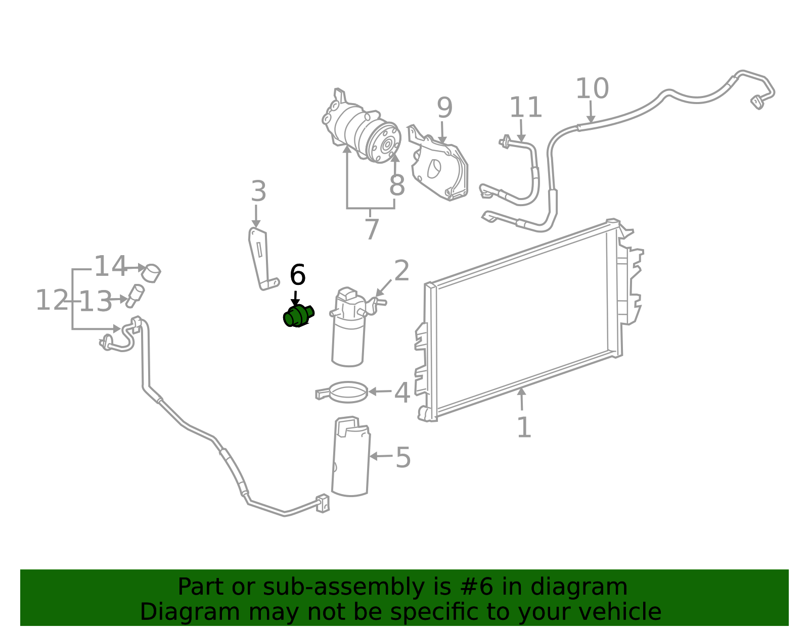 15144494 - Air Conditioning Clutch Cycling Switch 2004-2025 GM ...