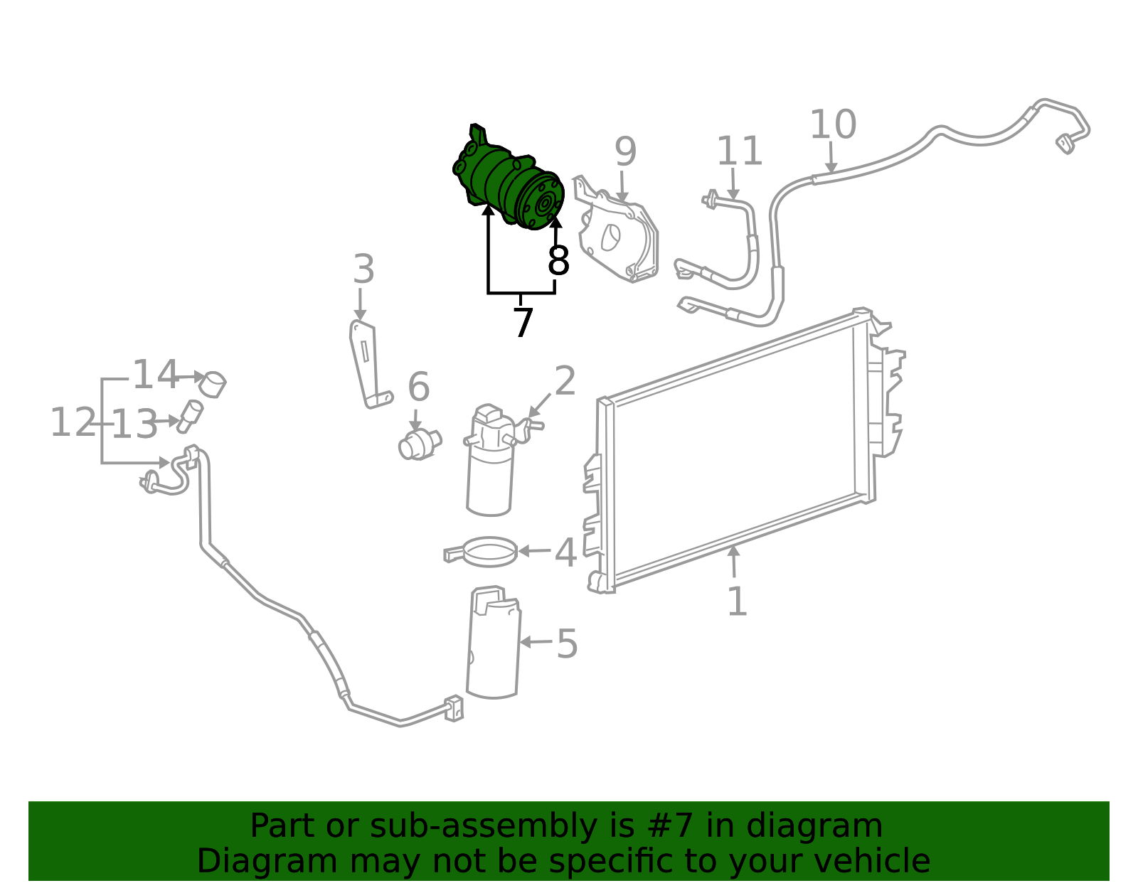 2000-2007 GM A/C Compressor 19433085 | GM Parts Center