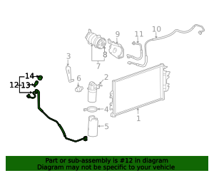 2010-2023 GM Auxiliary Air Conditioning Evaporator and Heater Hose ...