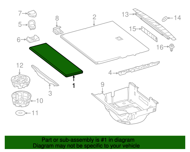 212-680-07-02-7L00 - Floor Cover 2011-2016 Mercedes-Benz | Mercedes ...
