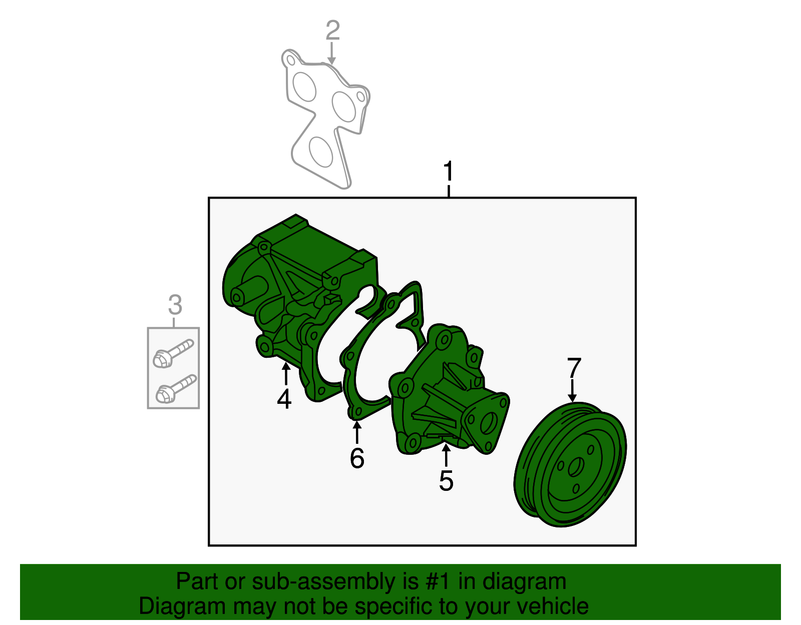 Genuine Water Pump Assembly for 2011-2016 Hyundai | Part# 25100-2G400 ...