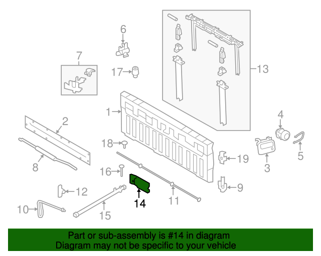 Ford 9L3Z-99430B22-A - Step Insert - 2009-2014 Ford F-150 | OEM Ford Part