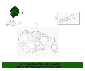 2018-2020 Jaguar Engine Auxiliary Water Pump T2H38678 | JaguarParts.com